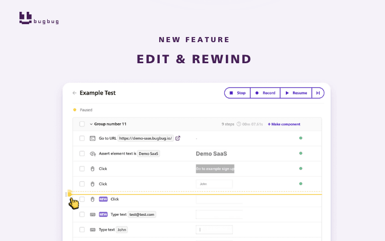 New Feature: Edit & Rewind
